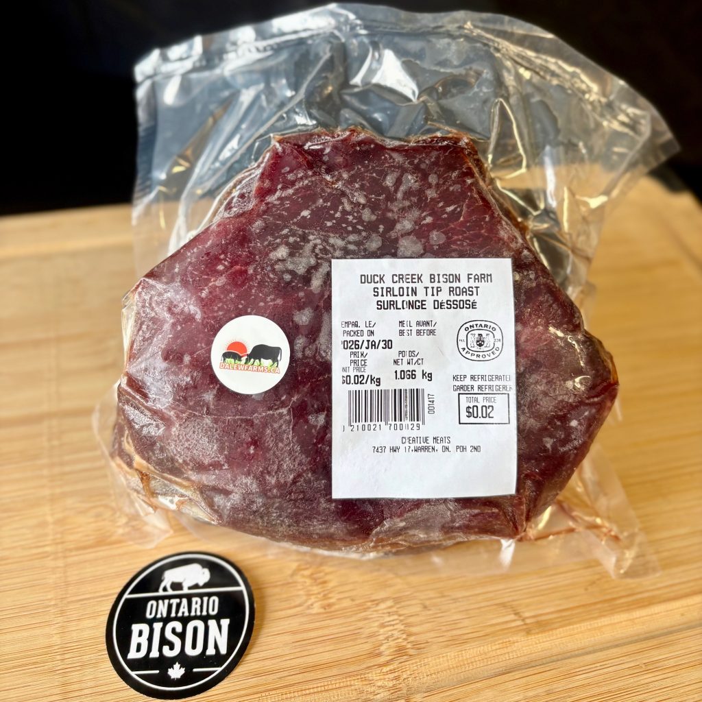 Duck Creek Farm | Grass-Fed Bison – Sirloin Roast – Click Fork